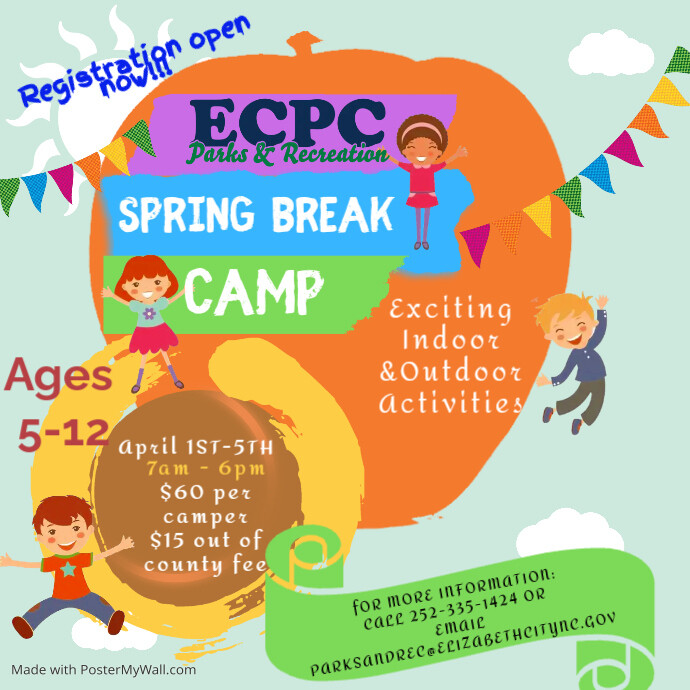 Kids Spring Break Camp Post | PosterMyWall
