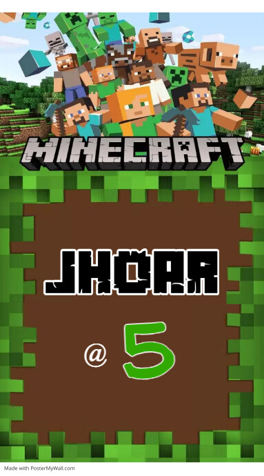 Minecraft Design (1) | PosterMyWall
