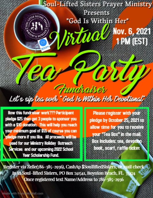 Copy of Tea Party Fundraiser | PosterMyWall