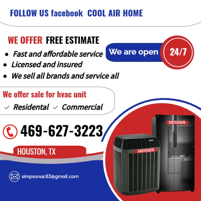 Hvac flyer , heating & air services flyer | PosterMyWall