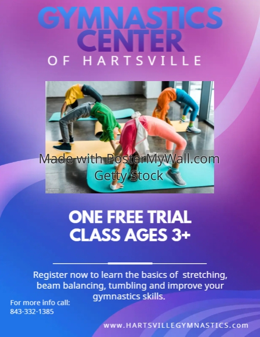 Gymnastics academy coaching service flyer | PosterMyWall