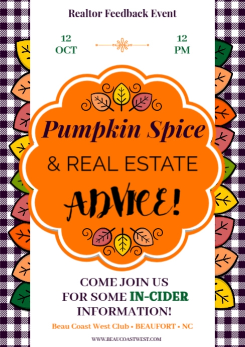 Realtor Feedback Event | PosterMyWall