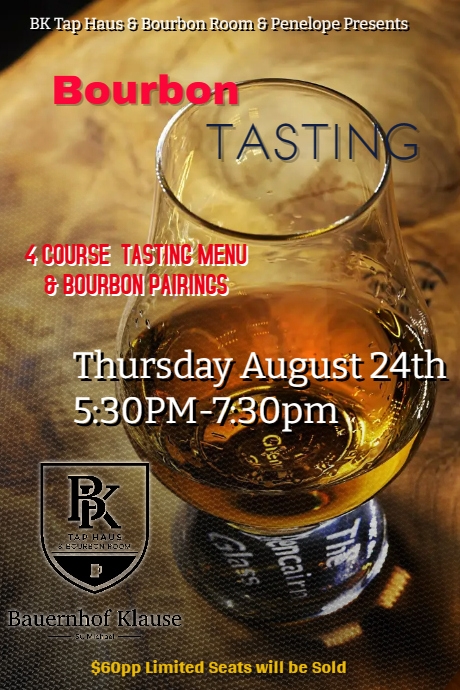 Whiskey Tasting Dinner Flyer (1) | PosterMyWall