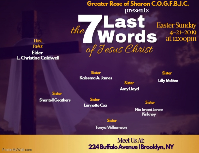 Copy of 7 Last Words | PosterMyWall