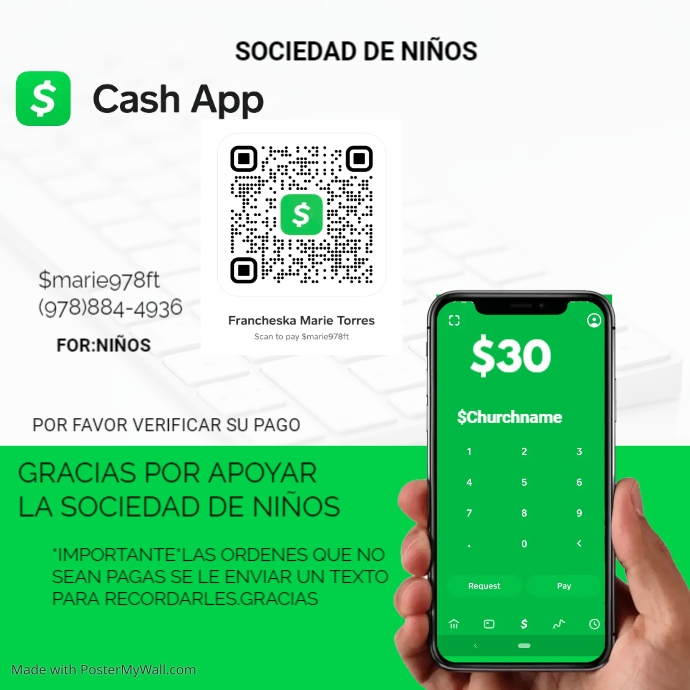 Copy of Cash app giving | PosterMyWall