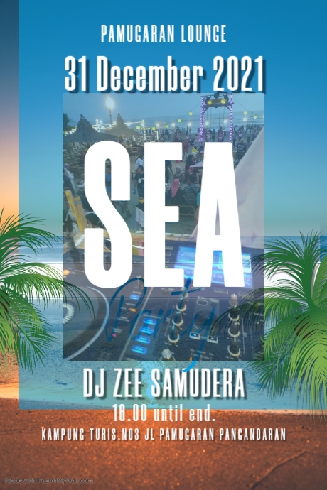 Salinan Summer sea party Poster template | PosterMyWall