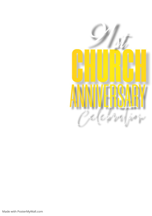 CHURCH ANNIVERSARY | PosterMyWall