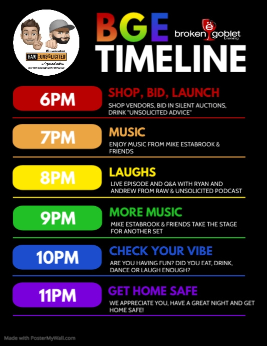 BGE Timeline | PosterMyWall