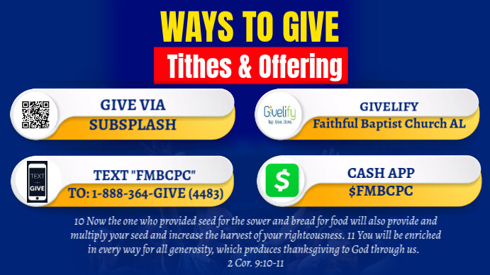 church ways to give flyer template (1) | PosterMyWall