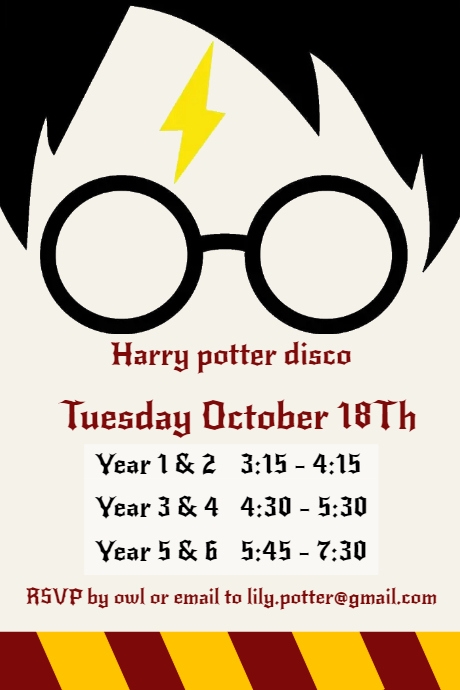 Template Harry Potter Birthday | PosterMyWall