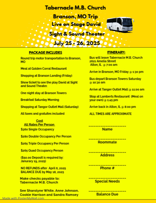 Bus Trip Flyer | PosterMyWall