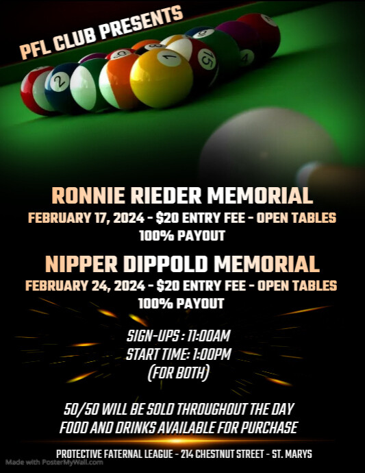 Billiards tournament invitation flyer | PosterMyWall
