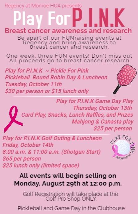 Play For Pink Events Listing | PosterMyWall