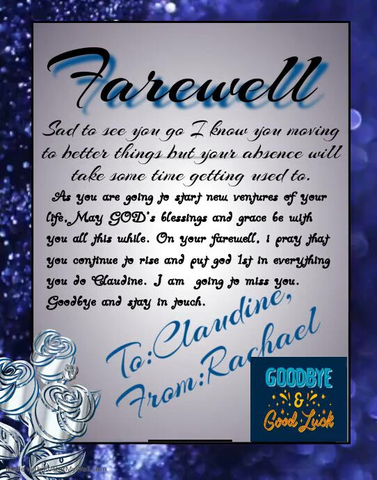 Farewell | PosterMyWall