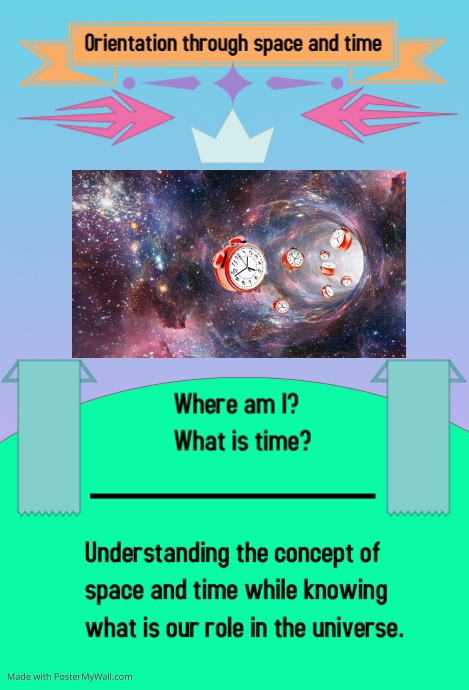 Orientation through space and time Second draft | PosterMyWall