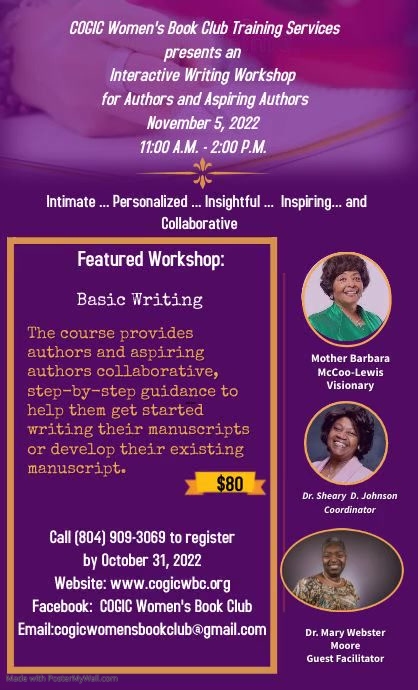 Copy of Copy of Writers seminar flyer | PosterMyWall