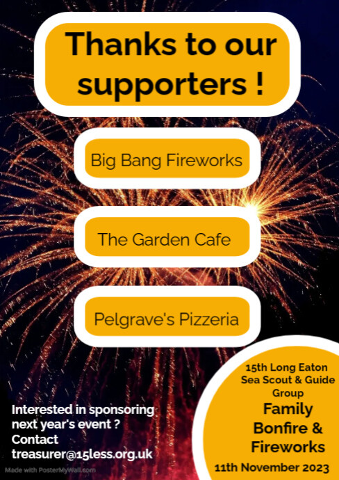 Fireworks Supporters poster 4 | PosterMyWall