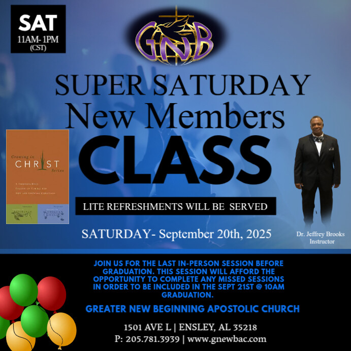 New Members Class | PosterMyWall