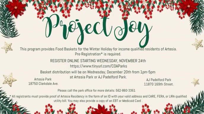 Project Joy Dec 2023 TV | PosterMyWall