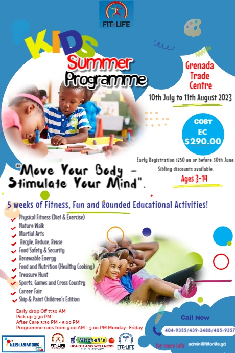 Kids Summer Programme | PosterMyWall