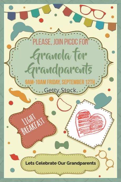 Grandparents Day Party Poster Template | PosterMyWall