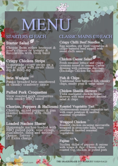 winter menu | PosterMyWall