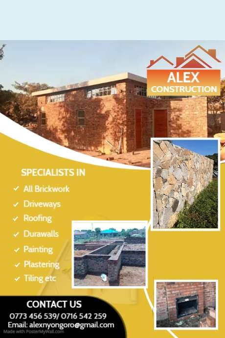 construction & renovation service poster | PosterMyWall