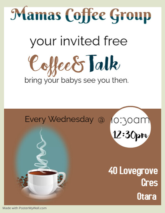 Coffee Talk Flyer | PosterMyWall