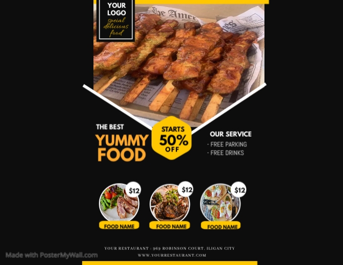 FOOD MENU PAGE TEMPLATE.C (2) | PosterMyWall