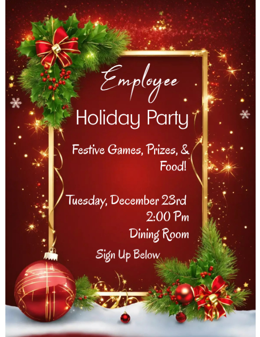Copy of Employee Holiday Party | PosterMyWall