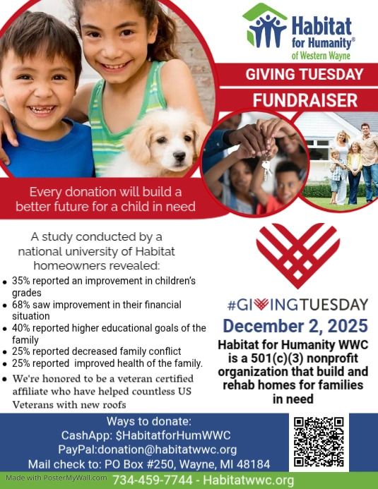 GivingTuesday Fundraising Flyer Template | PosterMyWall