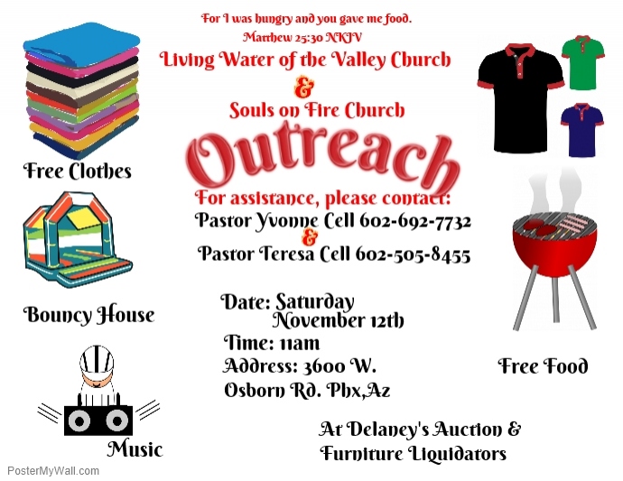Copy of Outreach Ministry Flyer | PosterMyWall