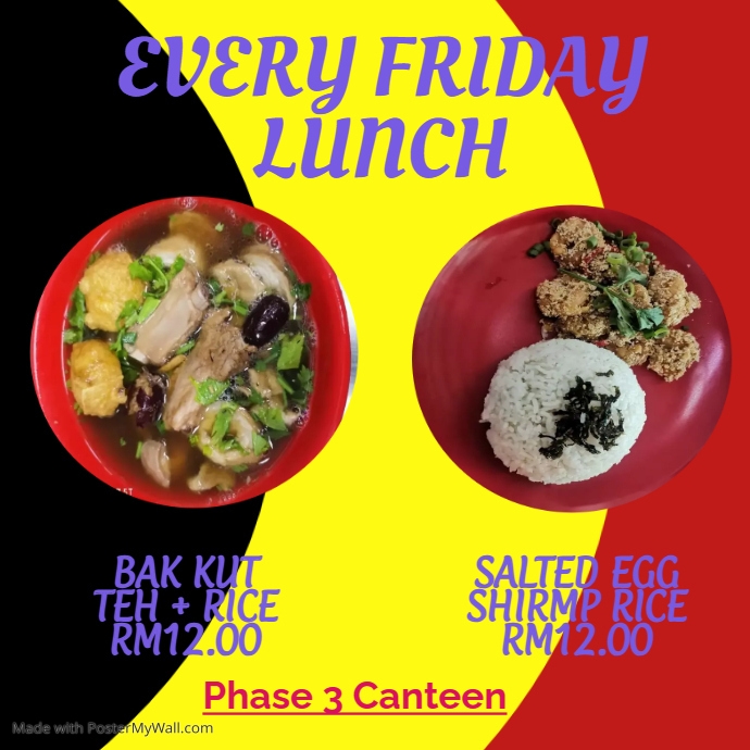 FRIDAY LUNCH | PosterMyWall