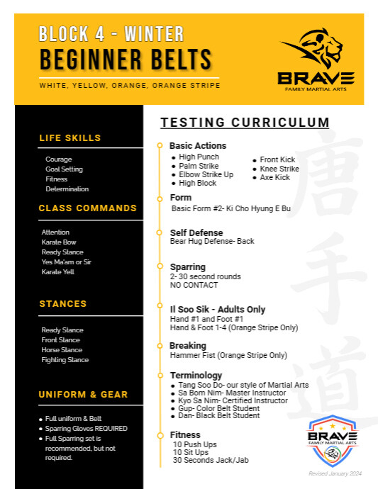 Copy of Beginner Curriculum Block 4 | PosterMyWall