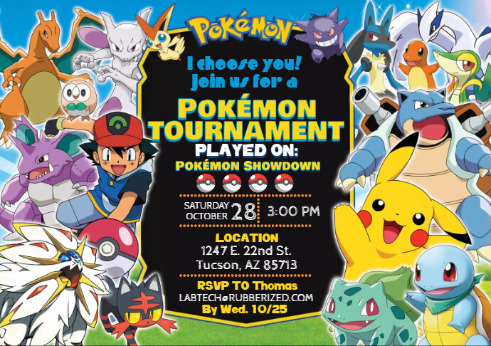 Pokémon Tournament | PosterMyWall