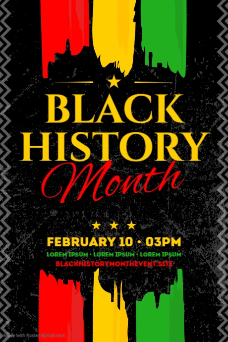 BLACK HISTORY MONTH POSTER | PosterMyWall