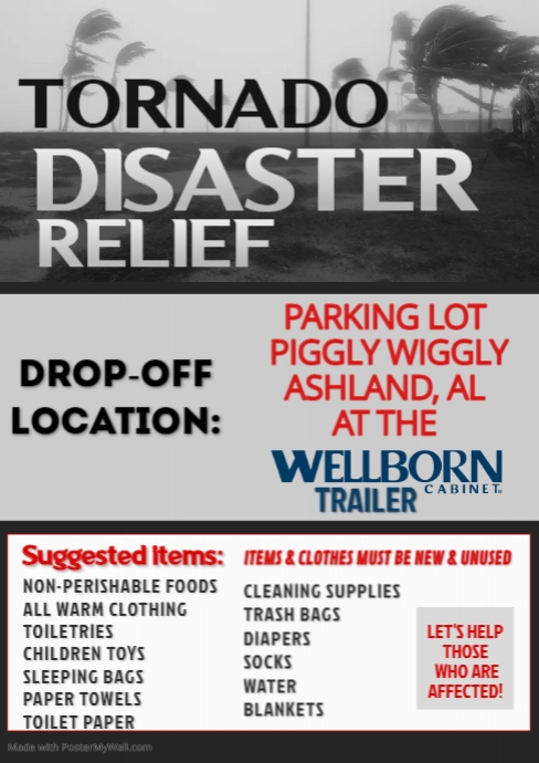 Copy of Hurricane Disaster Relief Flyer | PosterMyWall