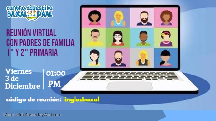 Copia de Zoom Background Video Flyer Template | PosterMyWall