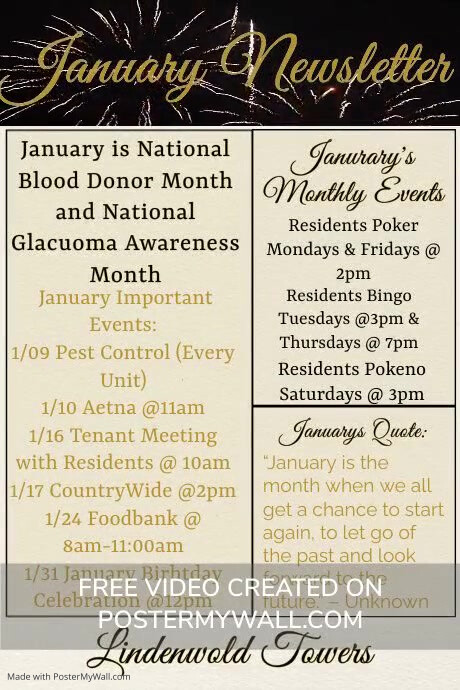 Copy of January Newsletter by Paula | PosterMyWall