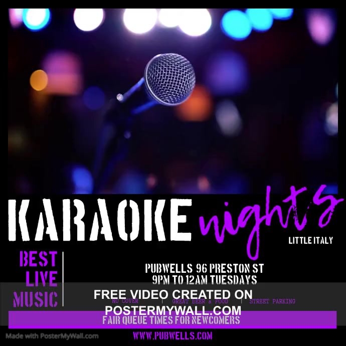 KARAOKE VIDEO BANNER | PosterMyWall