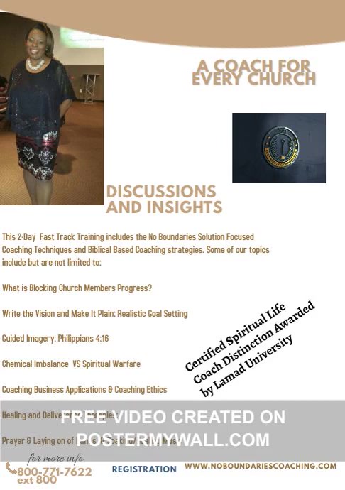 A Coach For Every Church 1 day | PosterMyWall