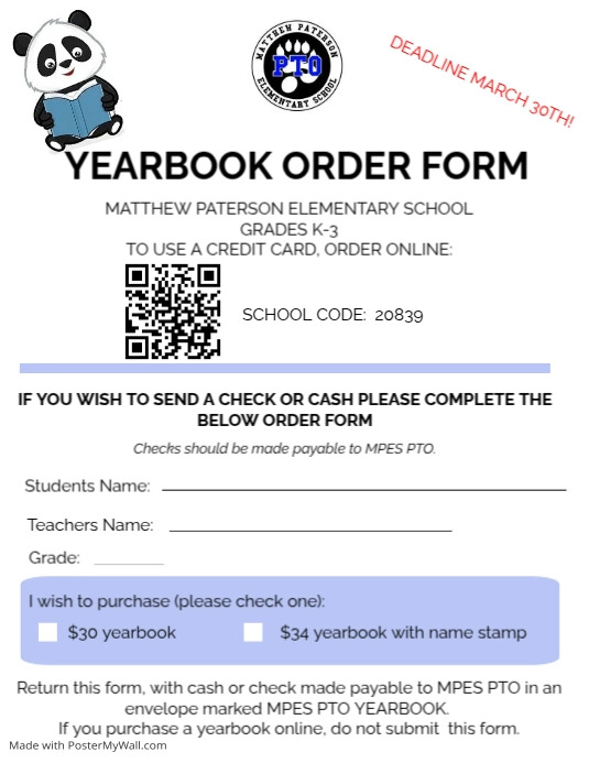 Yearbook sales flyer 2023 | PosterMyWall