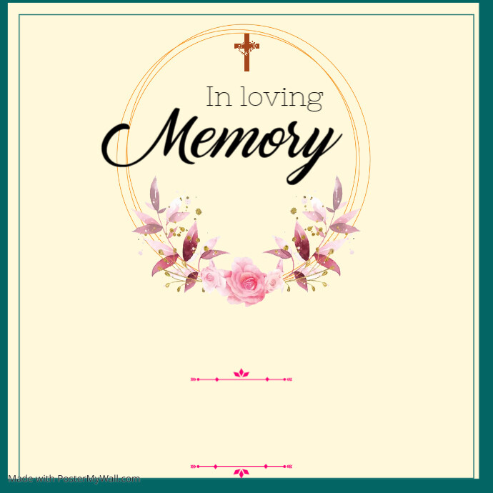 Copy of Funeral card template | PosterMyWall