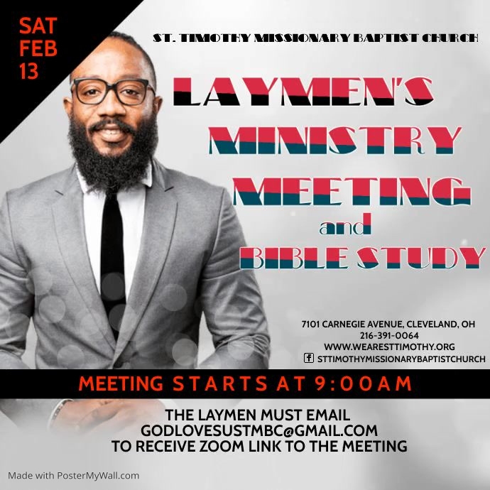 LAYMEN'S MINISTRY | PosterMyWall