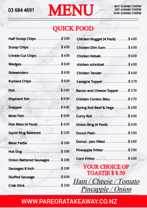 Copy of Copy of MENU | PosterMyWall