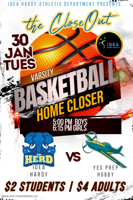 basketball home Opener | PosterMyWall