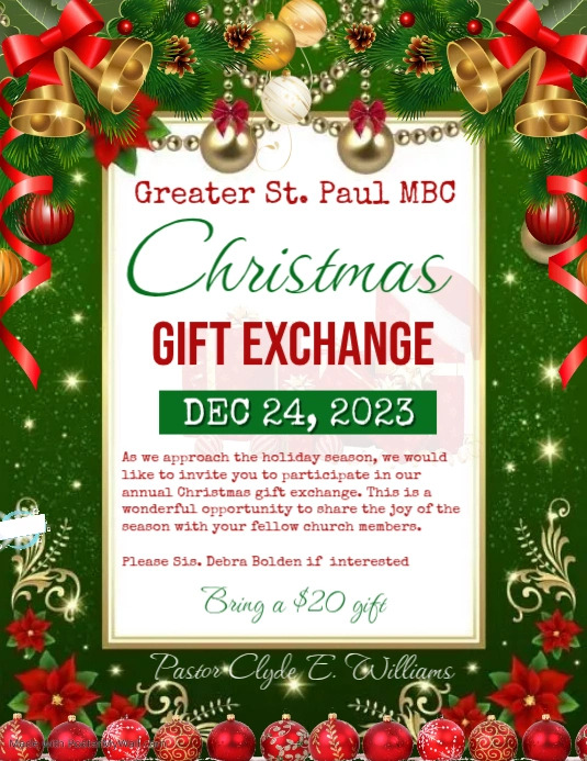 GSP Gift Exchange | PosterMyWall