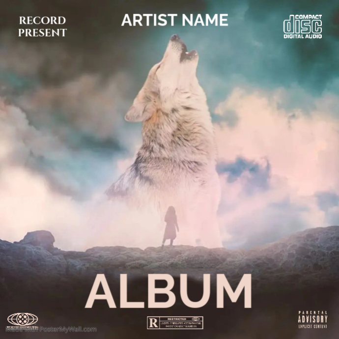 wolf cover art | PosterMyWall