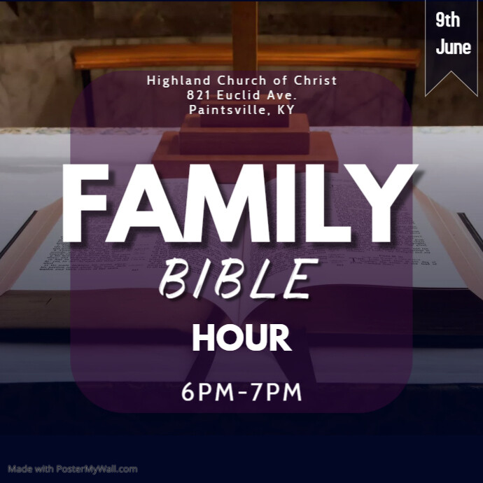 Virtual Bible Study | PosterMyWall