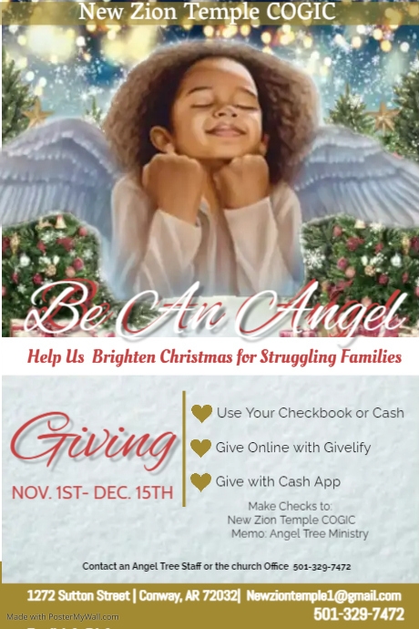 Christmas Giving Tree Flyer Template | PosterMyWall